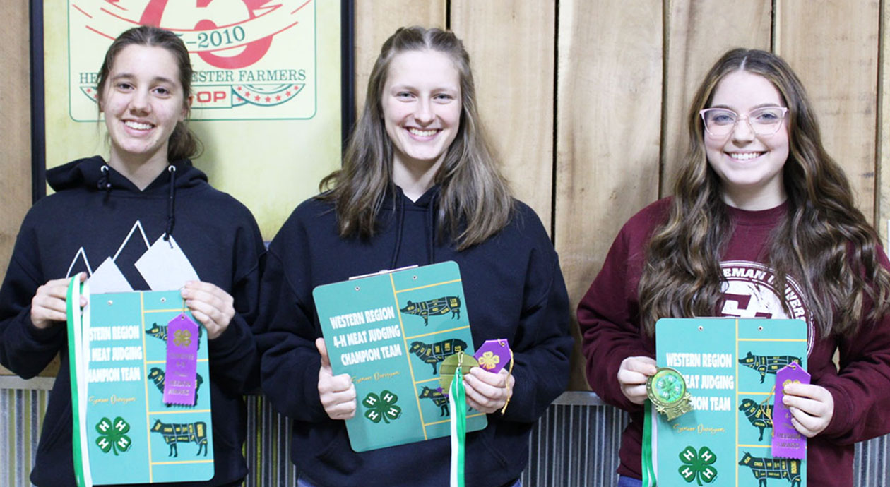 Area 4-H Teams Take Top Awards in Region Meat Judging Contest ...